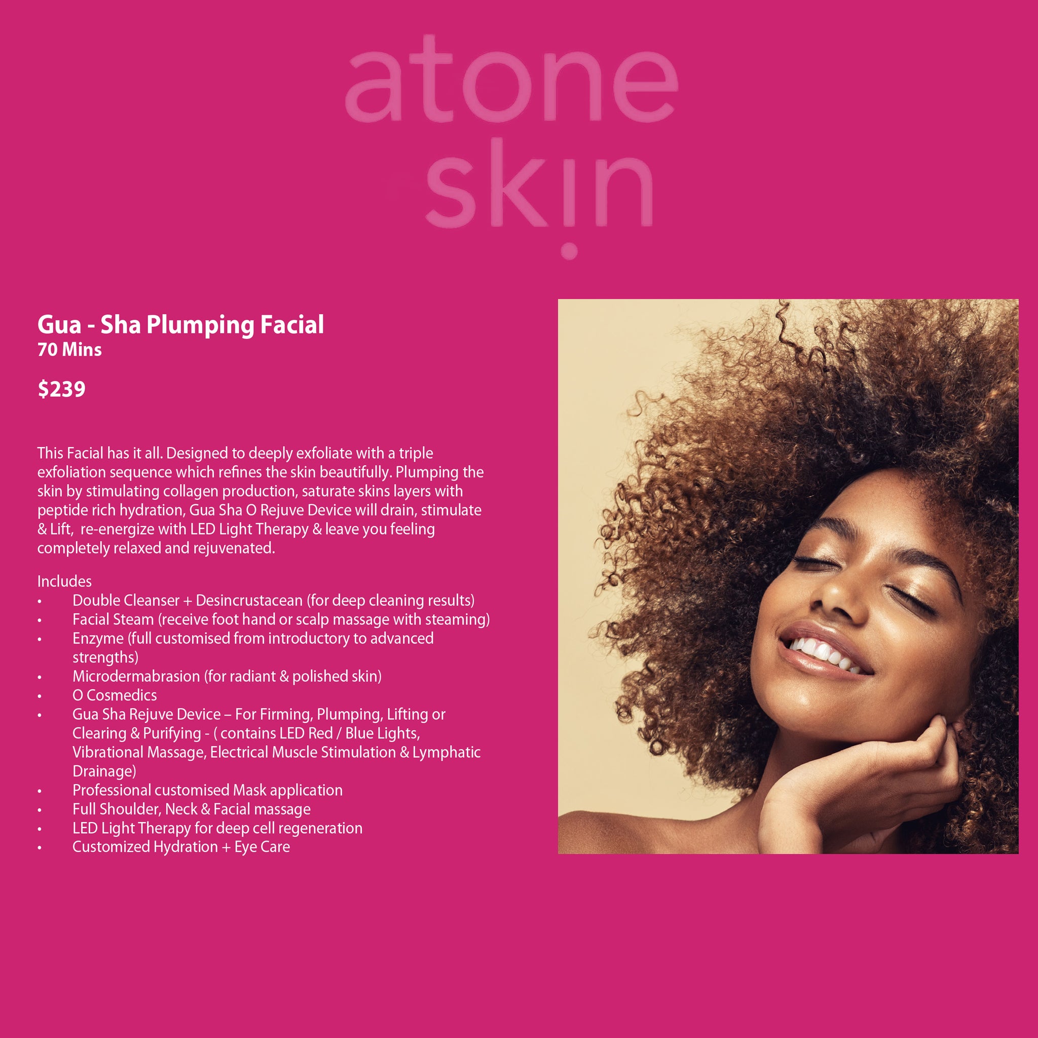GET 15% OFF SELECTED FACIALS — Atone Skin Clinic