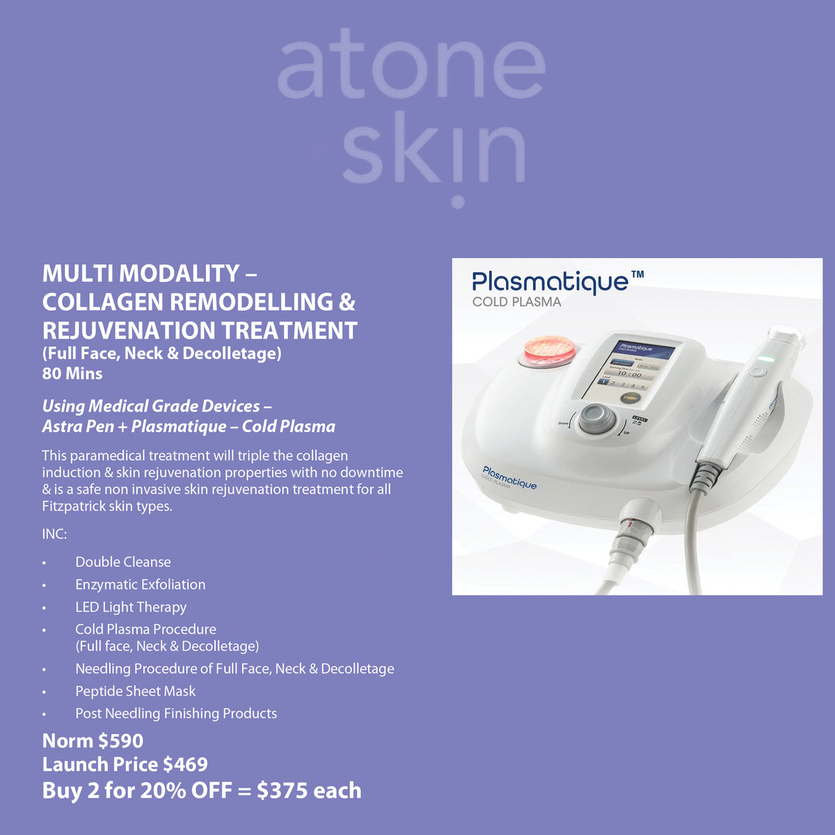 Multi Modality - Collagen Remodelling & Rejuvenation Treatment — Atone ...